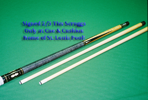 Tim Scruggs - Custom Cue - Cue & Cushion - 2 of 3